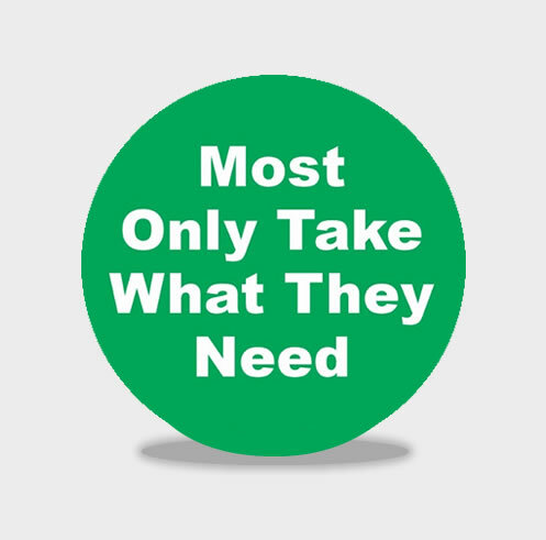 Social Distancing - Floor & Wall Stickers - Circles - Take Only What ...